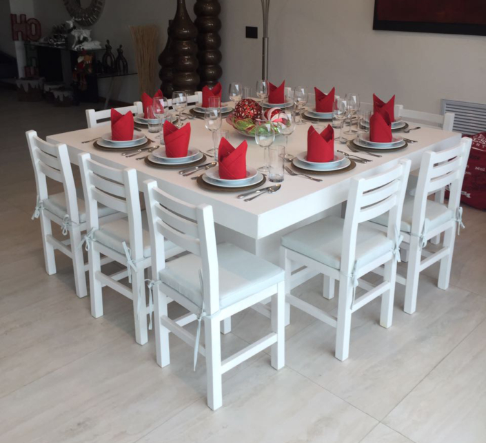 Mesas banqueteras de madera - Espacios Lounge